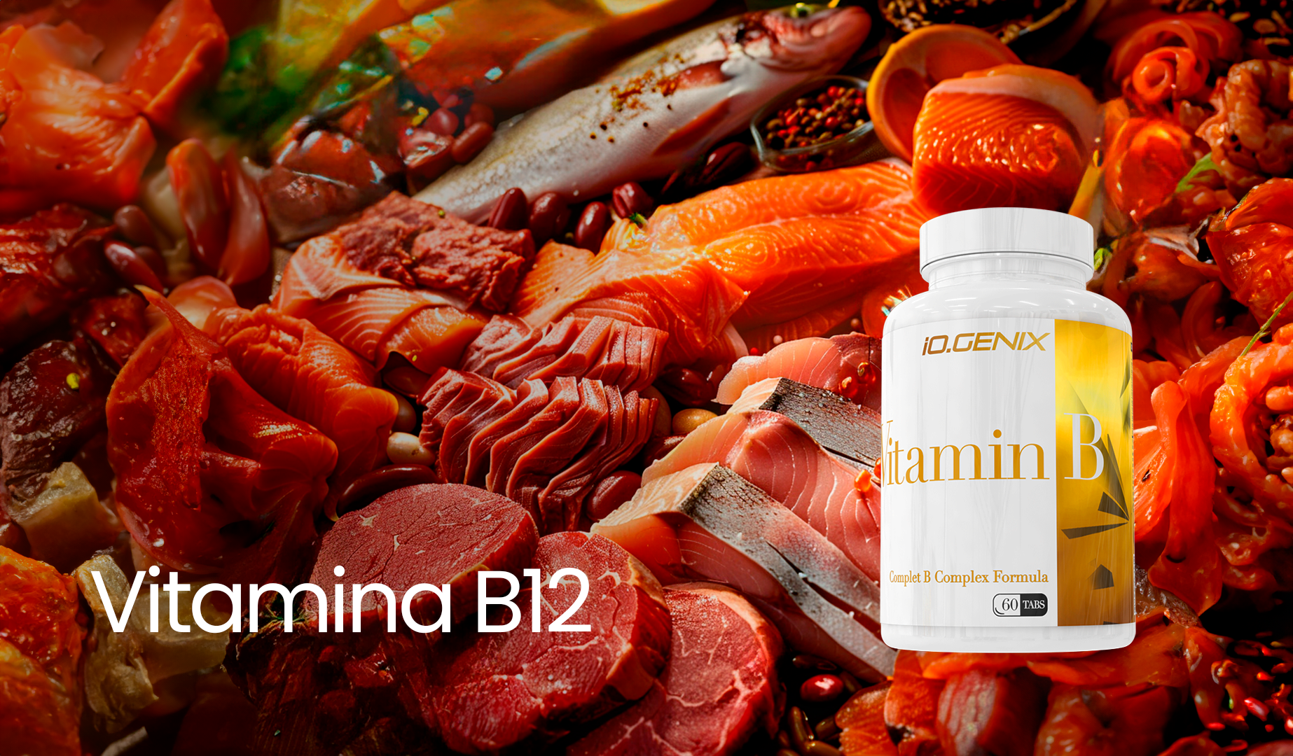 Vitamina B12, alimentos y para qué sirve - Blog iO.GENIX